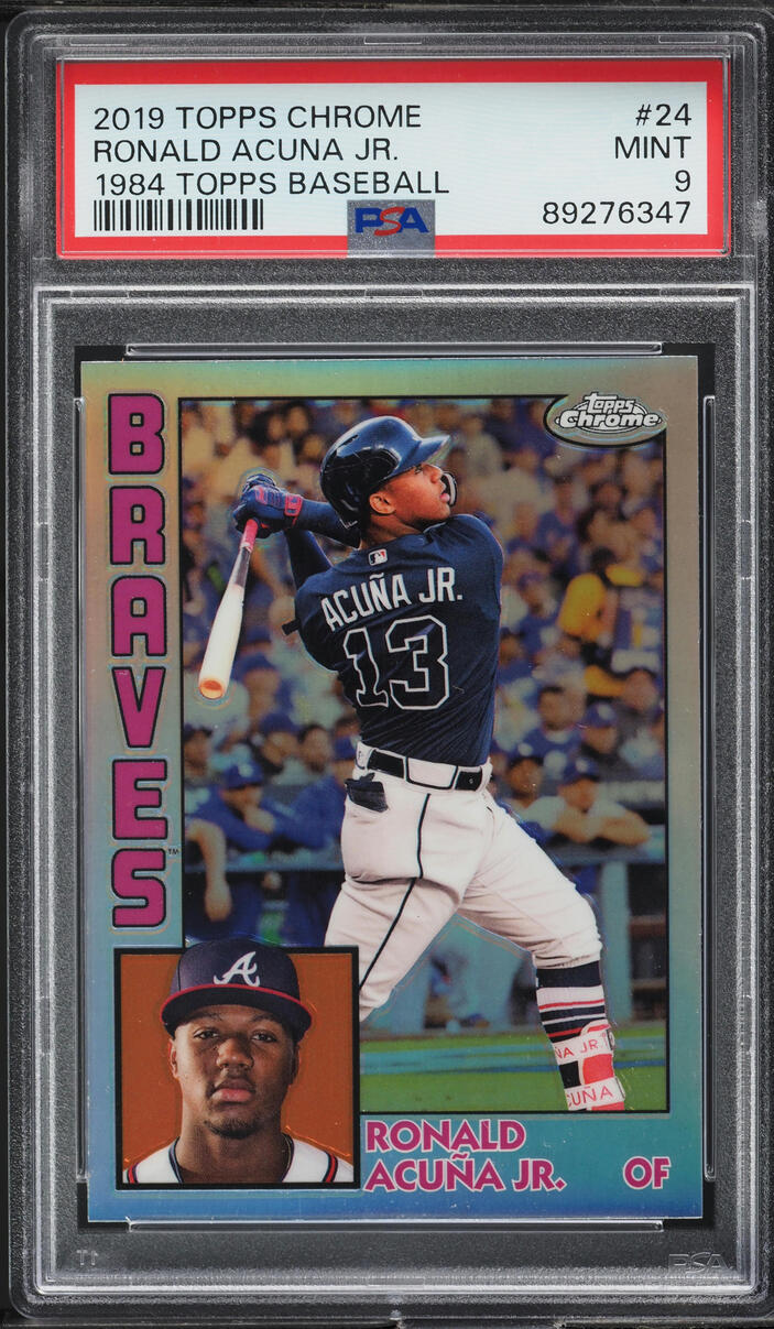 2019 Topps Chrome '84 Ronald Acuna Jr. #84TC-24 PSA 9 MINT on Fanatics ...