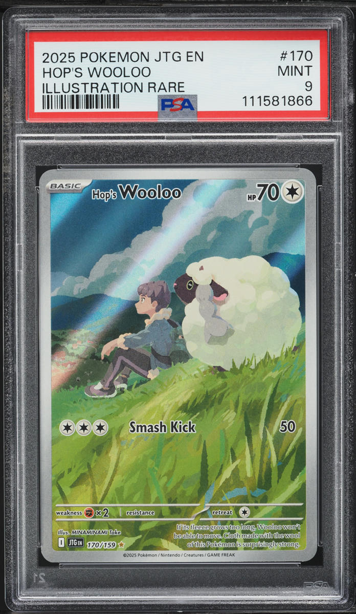 2025 Pokemon Scarlet & Violet Journey Together IR Hop's Wooloo #170 PSA ...