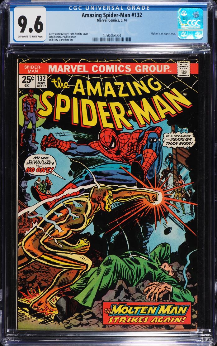 Amazing Spider-Man #132 (Marvel, 1974) CGC 9.6 Off-White To White Pages ...