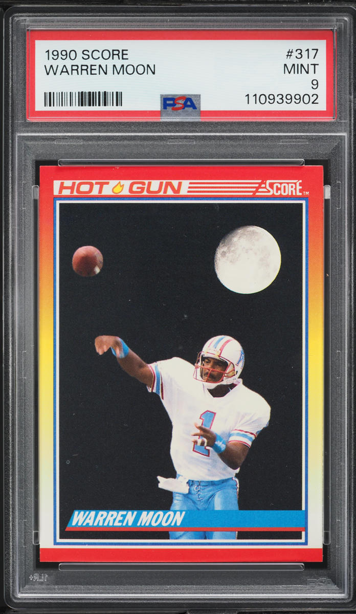 1990 Score Football Warren Moon #317 PSA 9 MINT on Fanatics Collect