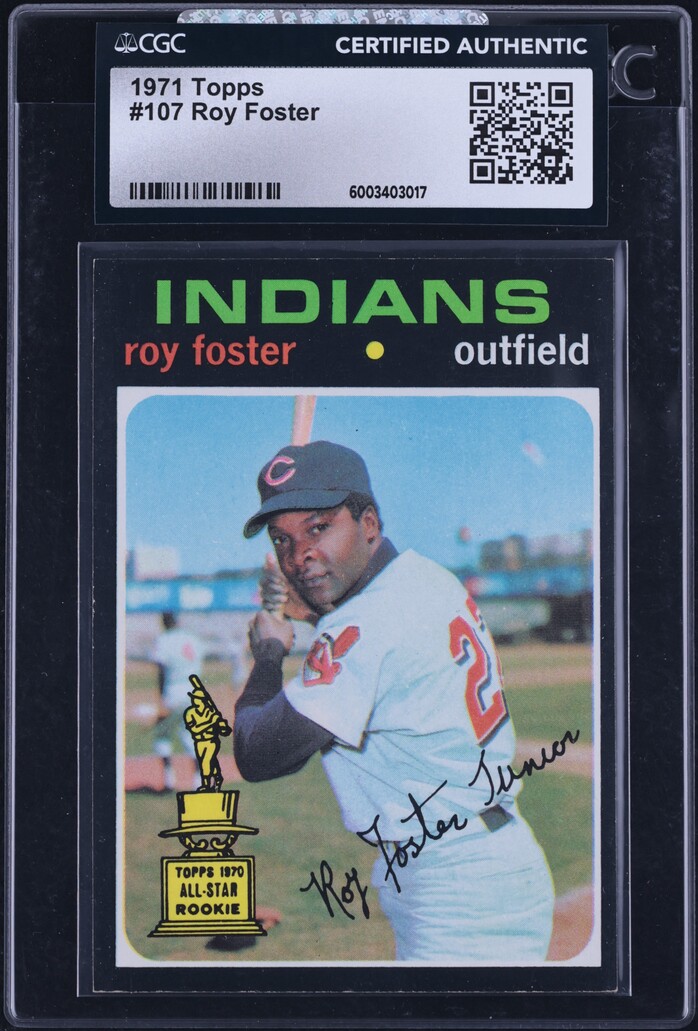 1971 Topps Roy Foster #107 CGC AUTH on Fanatics Collect