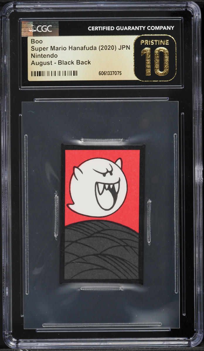 2020 Super Mario Japanese Hanafuda August Black Back Boo CGC 10 ...