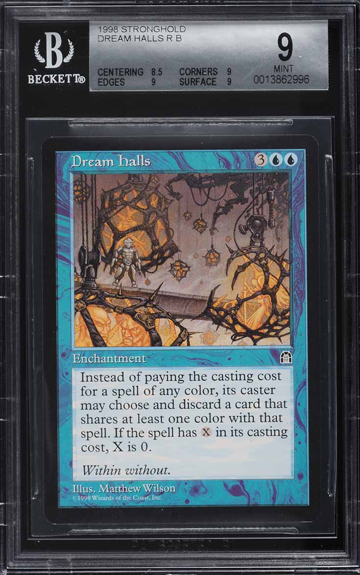 1998 Magic The Gathering MTG Stronghold Dream Halls R B BGS 9 MINT on ...