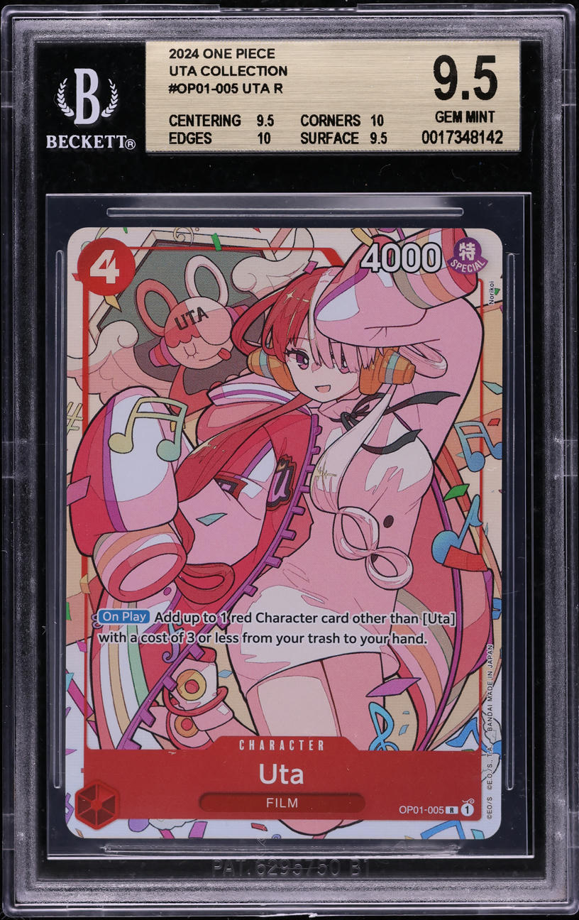 2024 One Piece Uta Collection Uta #OP01-005 BGS 9.5 GEM MINT on Fanatics Collect