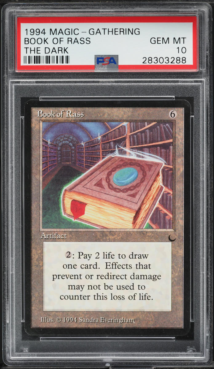 1994 Magic The Gathering MTG The Dark Book Of Rass PSA 10 GEM MINT on ...