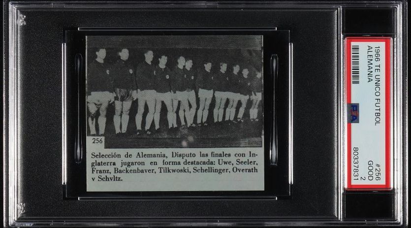 1966 Te Unico Futbol Germany w/ Franz Beckenbauer #256 PSA 2 GD on ...