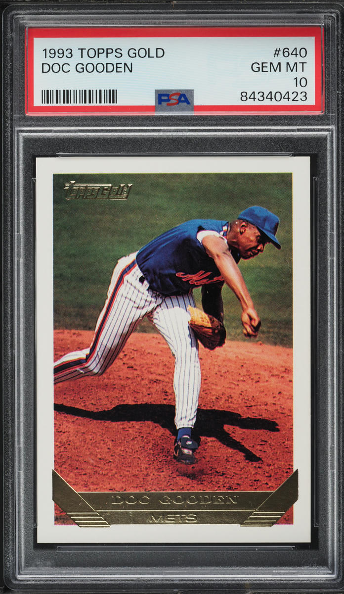 1993 Topps Gold Doc Gooden #640 PSA 10 GEM MINT on Fanatics Collect
