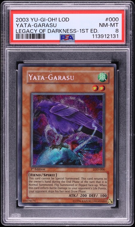 2003 Yu-Gi-Oh! Legacy Of Darkness 1st Edition Yata-Garasu #LOD-000 PSA ...