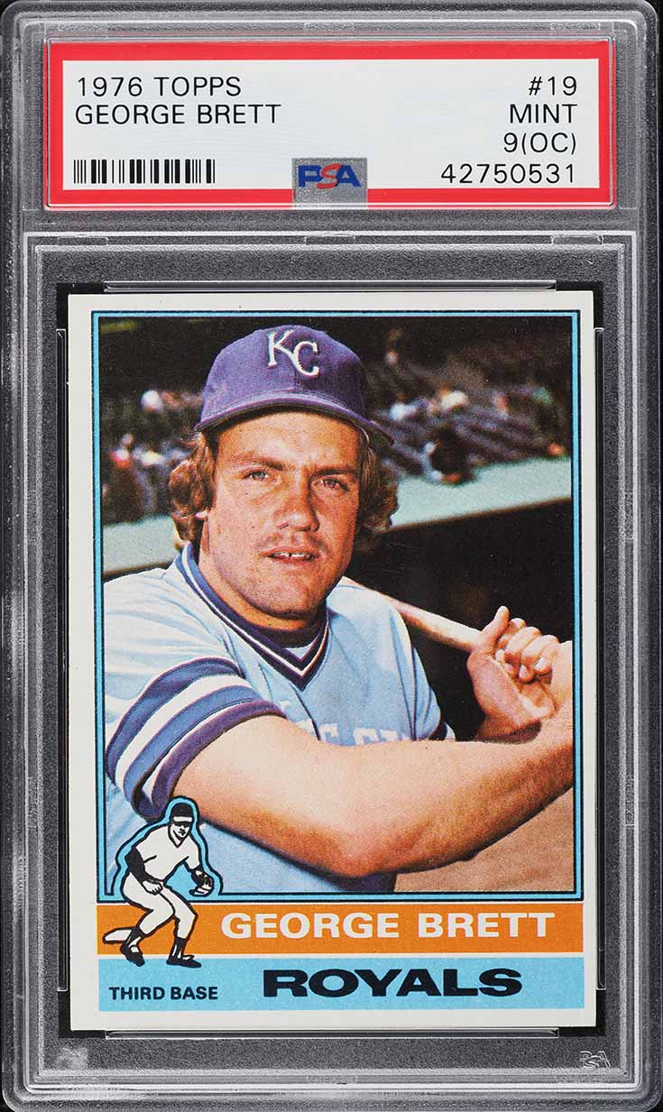 1976 Topps George Brett #19 PSA 9(oc) MINT on Fanatics Collect