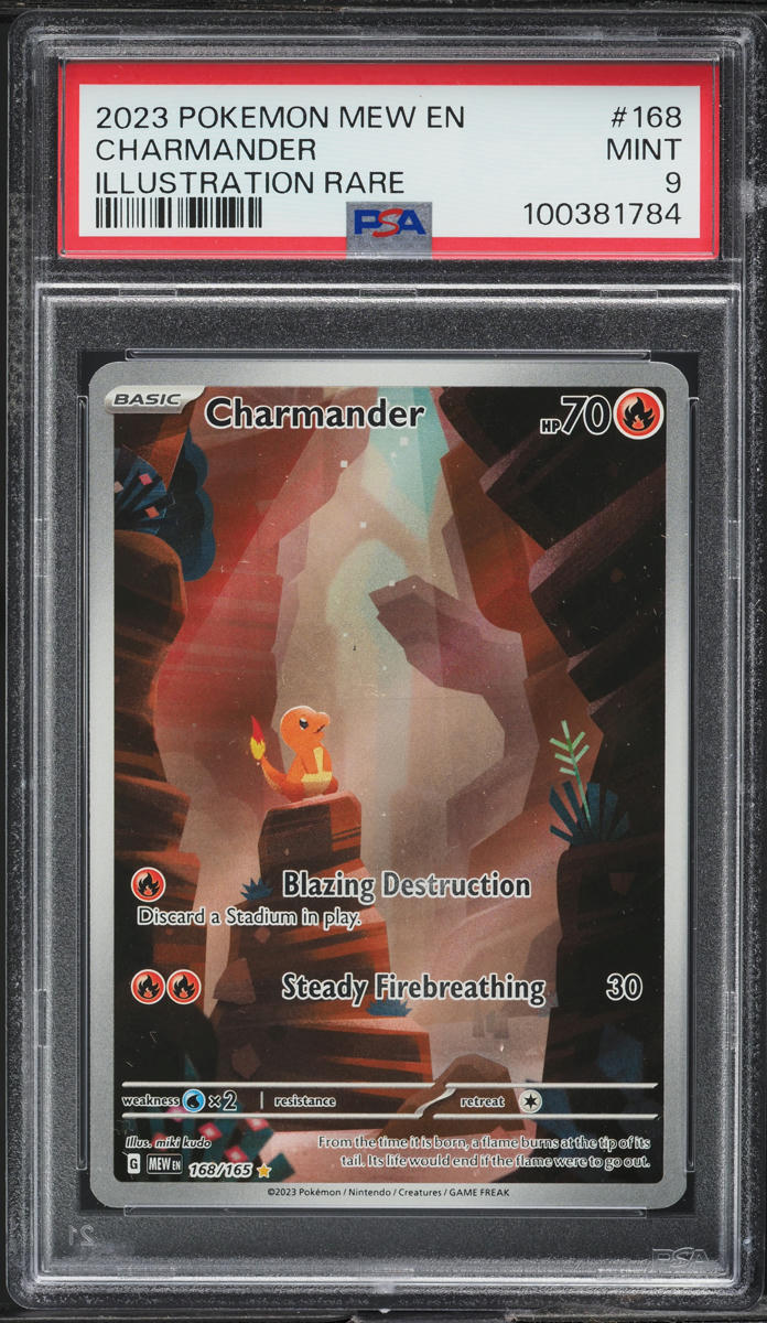 2023 Pokemon Scarlet & Violet 151 Art Rare Charmander #168 PSA 9 MINT ...