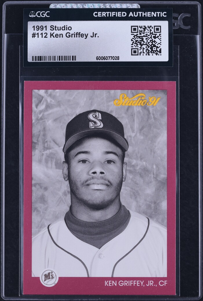 1991 Studio Ken Griffey Jr. #112 CGC AUTH on Fanatics Collect