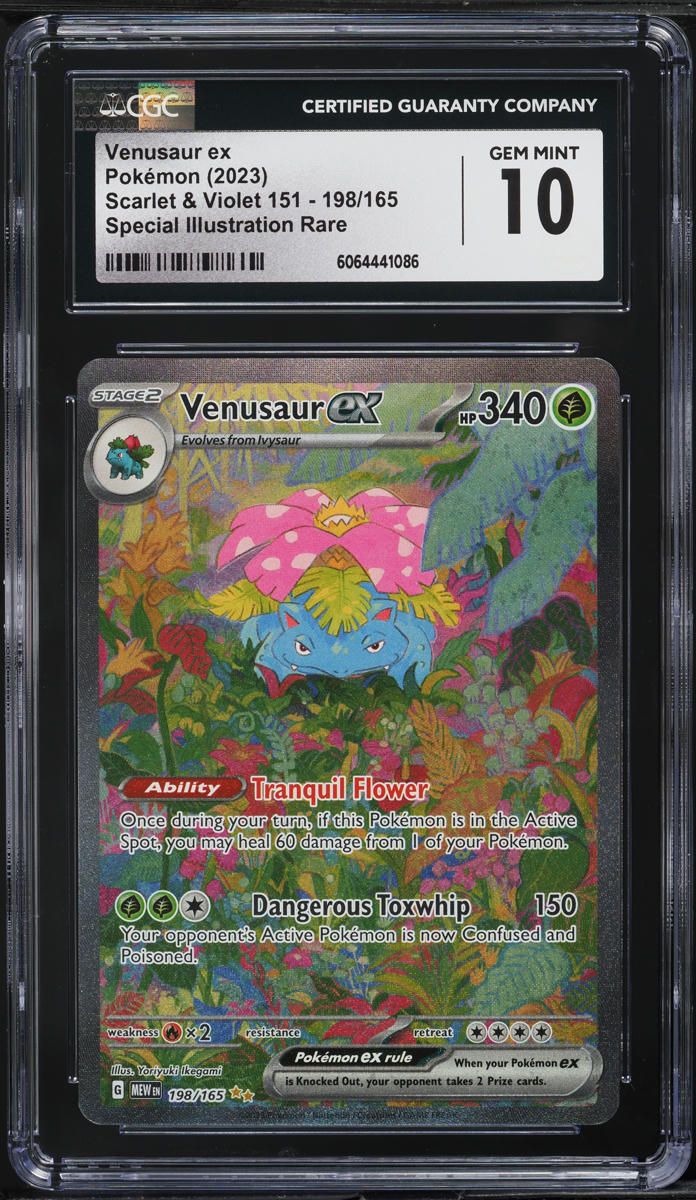 2025 Pokemon Scarlet & Violet 151 SIR Venusaur ex #198 CGC 10 GEM MINT ...