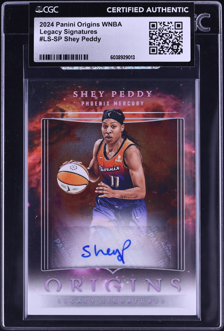 2024 Panini Origins WNBA Legacy Shey Peddy AUTO #LS-SP CGC AUTH on ...
