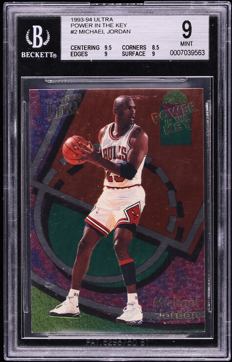 1993 Ultra Power In The Key Michael Jordan #2 BGS 9 MINT on Fanatics ...