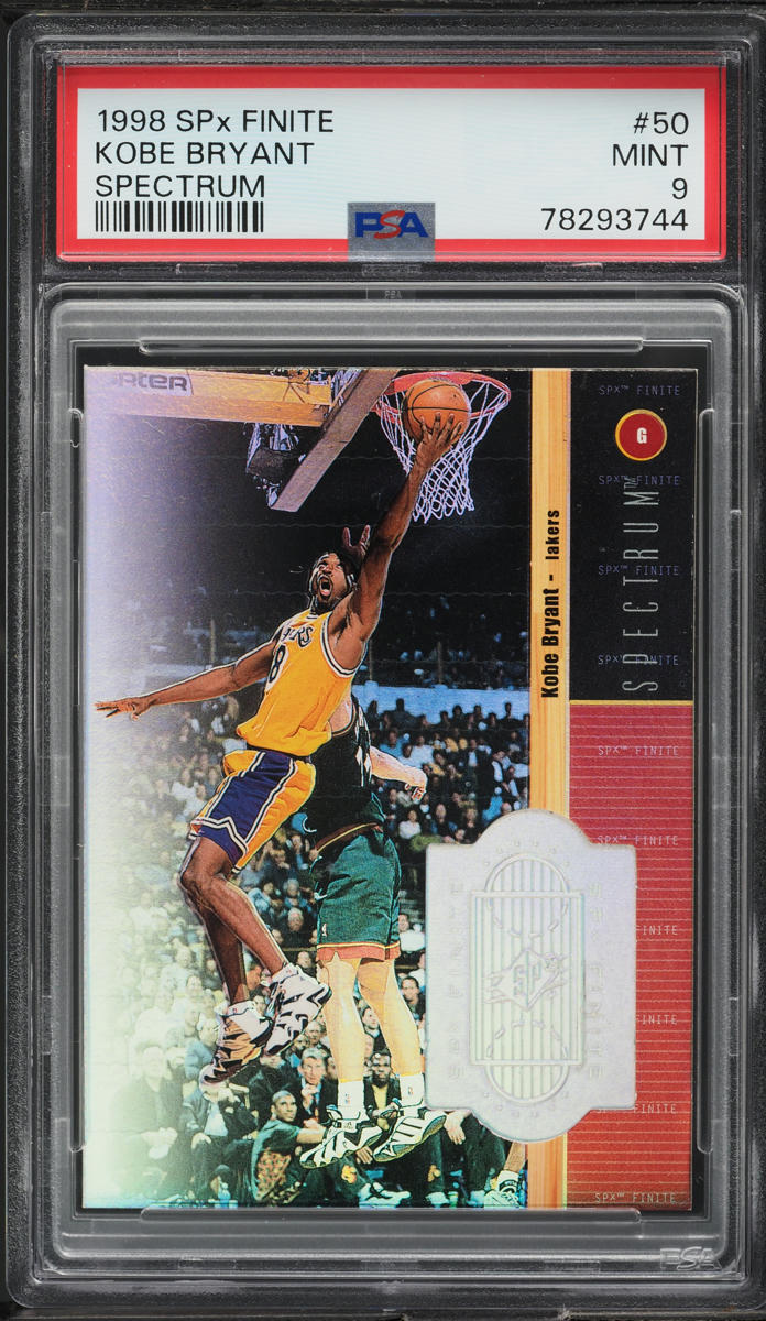 1998 SPx Finite Spectrum Kobe Bryant /350 #50 PSA 9 MINT on Fanatics ...