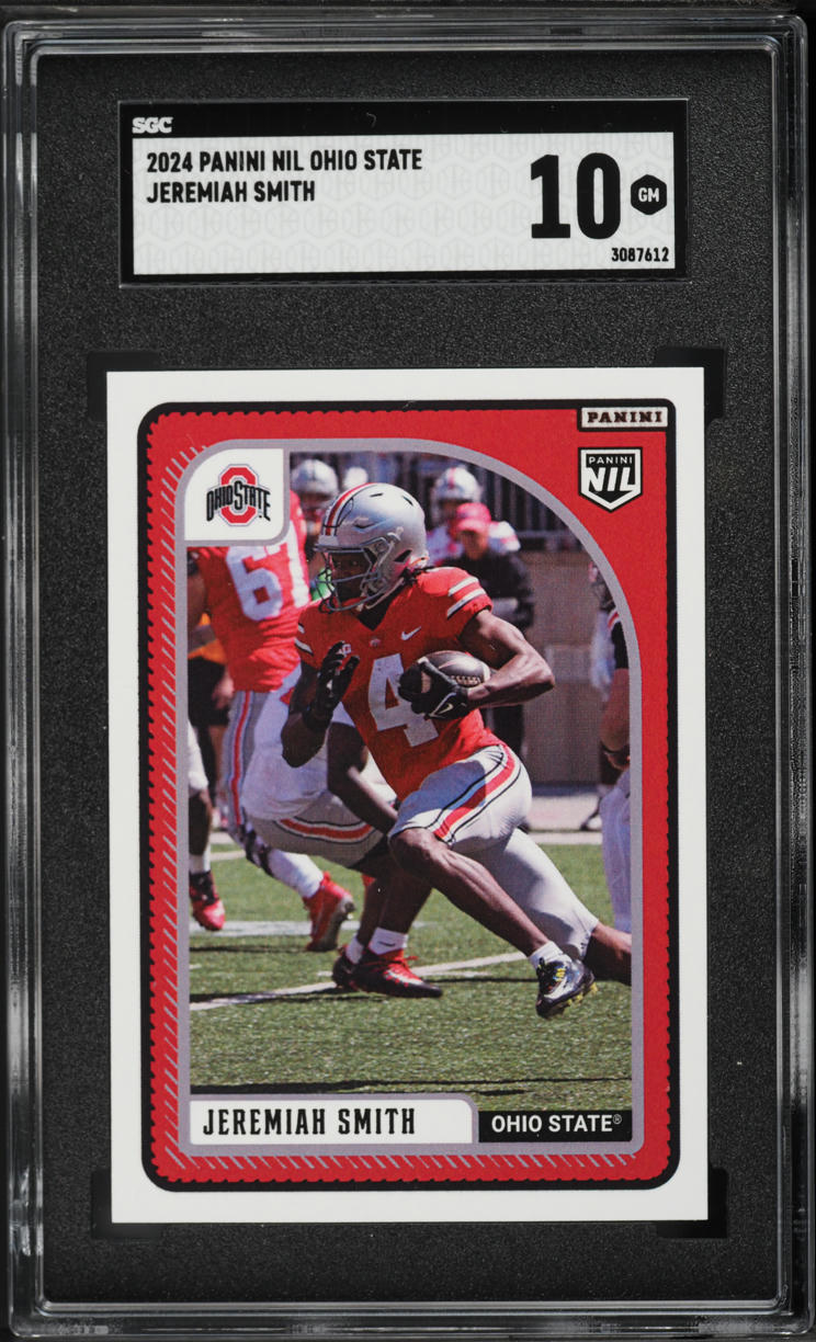 2024 Panini NIL Ohio State University Jeremiah Smith ROOKIE SGC 10 GEM ...