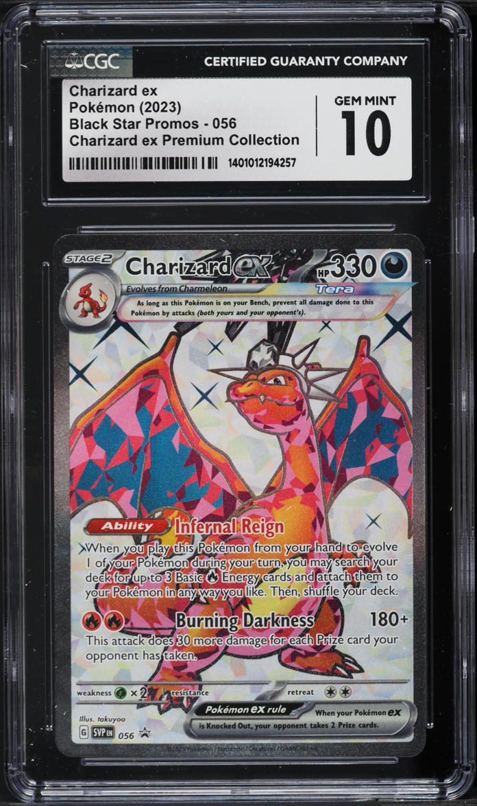 2023 Pokemon SV Black Star Promo Premium Charizard ex #56 CGC 10 GEM ...