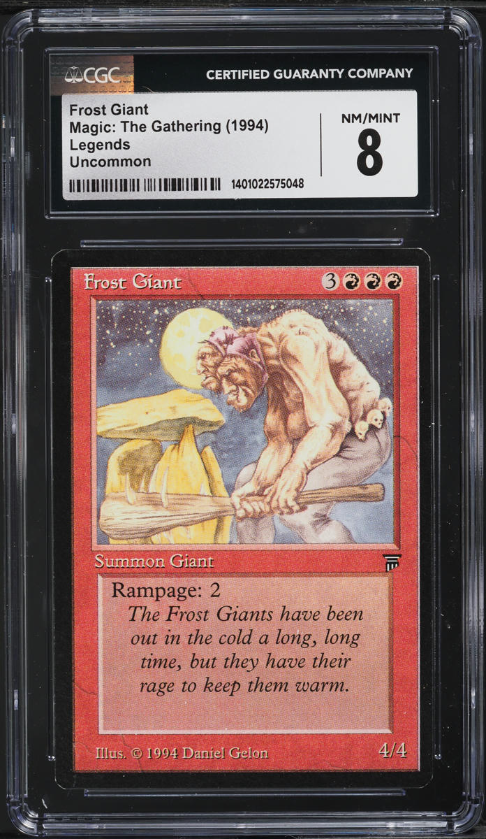 1994 Magic The Gathering MTG Legends Frost Giant CGC 8 NM-MT on ...