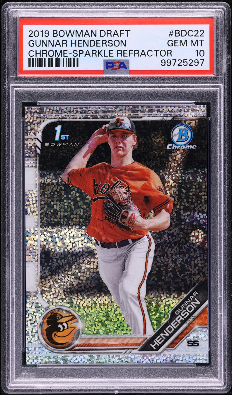 2019 Bowman Chrome Draft Sparkle Gunnar Henderson PROSPECT #BDC-22 PSA 10 GEM on Fanatics Collect