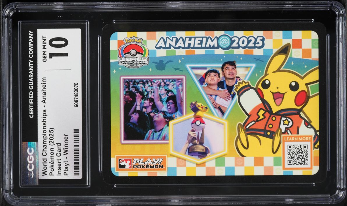 2025 Pokemon Insert Card Play! Winner World Championships - Anaheim CGC ...