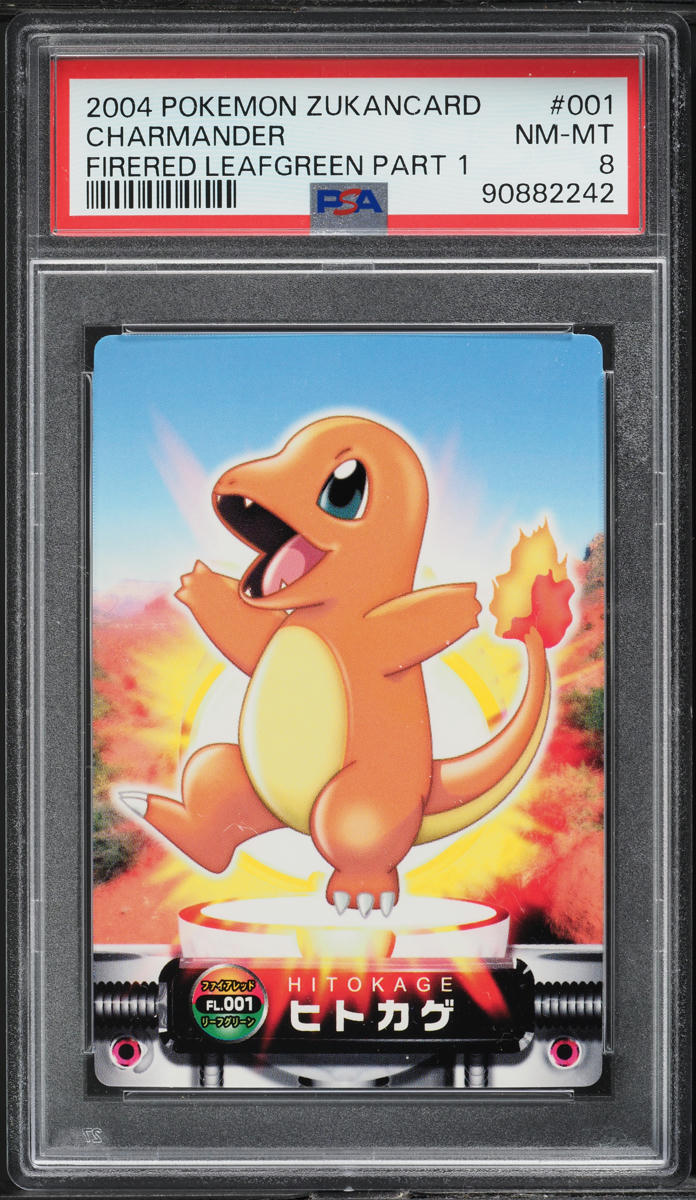 2004 Pokemon Japanese Zukan FireRed LeafGreen Part 1 Charmander #1 PSA ...