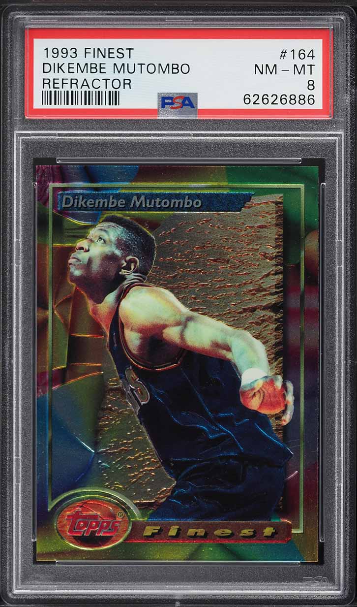 1993 Finest Basketball Dikembe Mutombo #164 PSA 8 NM-MT on Fanatics Collect