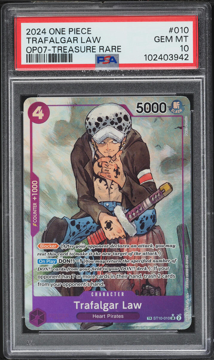2024 One Piece 500 Years In The Future Treasure Rare Alt Art Trafalgar ...
