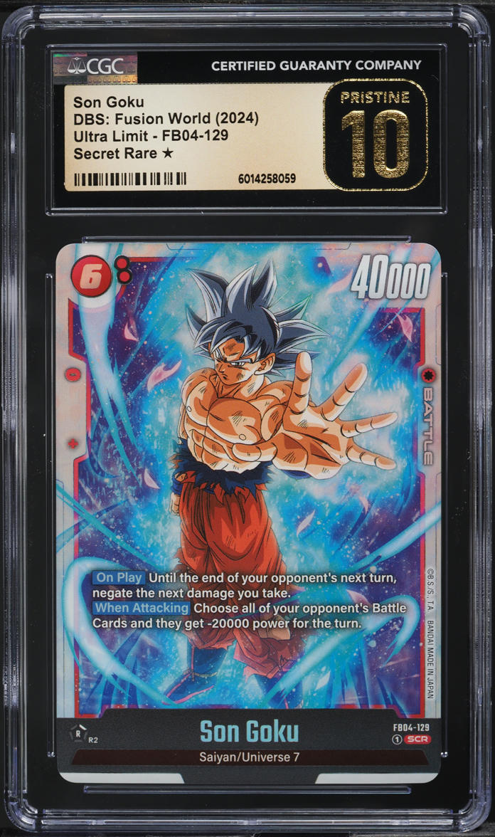 2024 Dragon Ball Super Fusion World Ultra Limit Son Goku #FB04-129 CGC ...