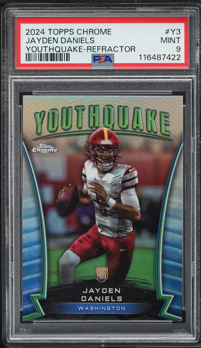 2024 Topps Chrome Youthquake Refractor Jayden Daniels ROOKIE #Y3 PSA 9 ...