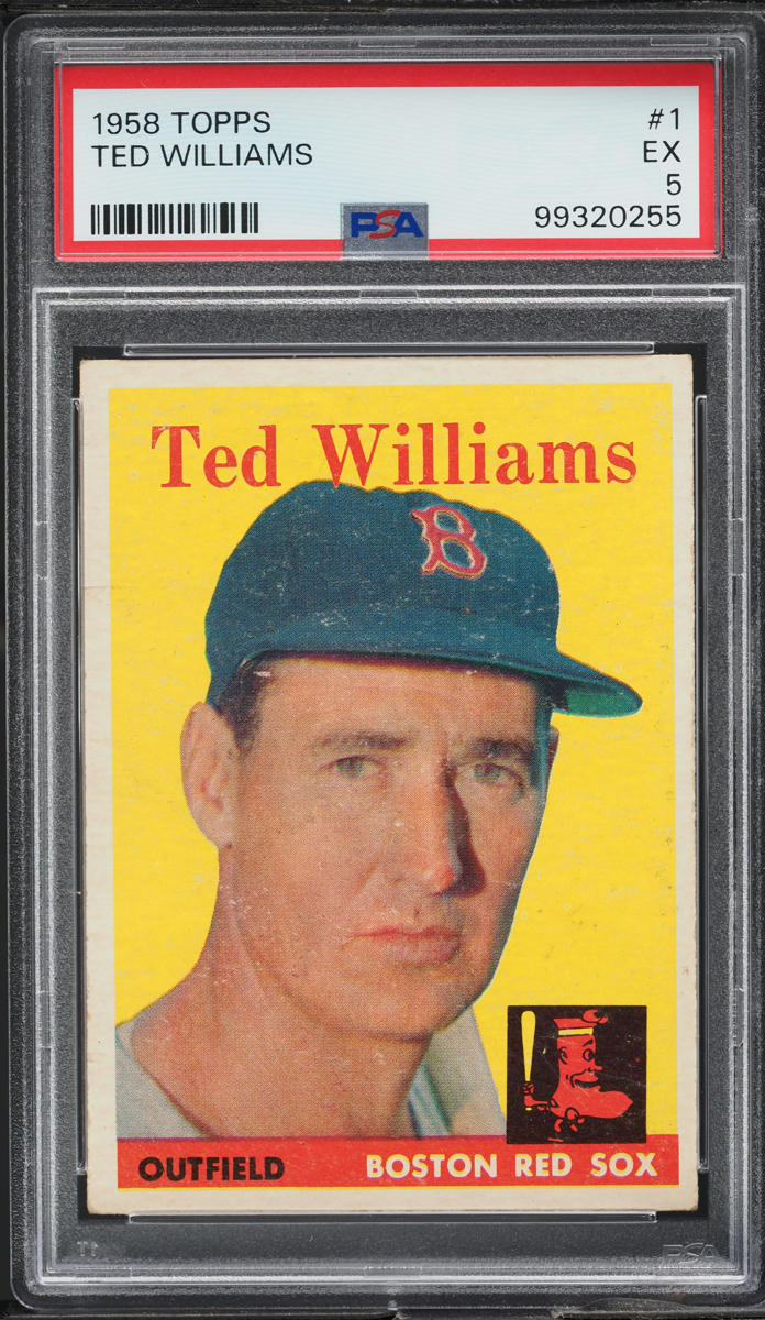 1958 Topps Ted Williams #1 PSA 5 EX on Fanatics Collect