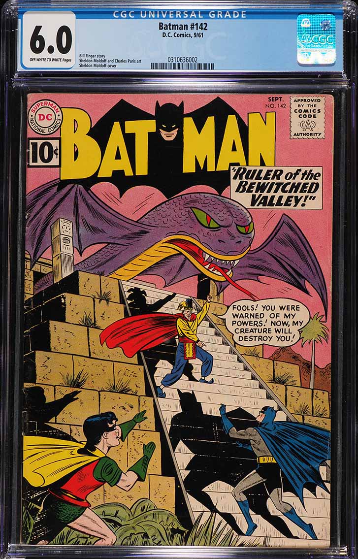 Batman #142 (D.C., 1961) CGC 6 Off-White To White Pages on Fanatics Collect