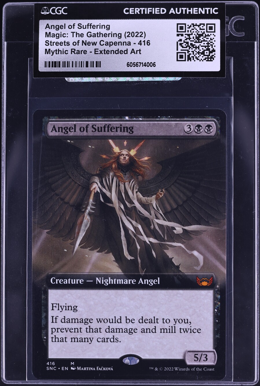 2022 Magic The Gathering Streets Capenna Extended Art Angel Suffering ...