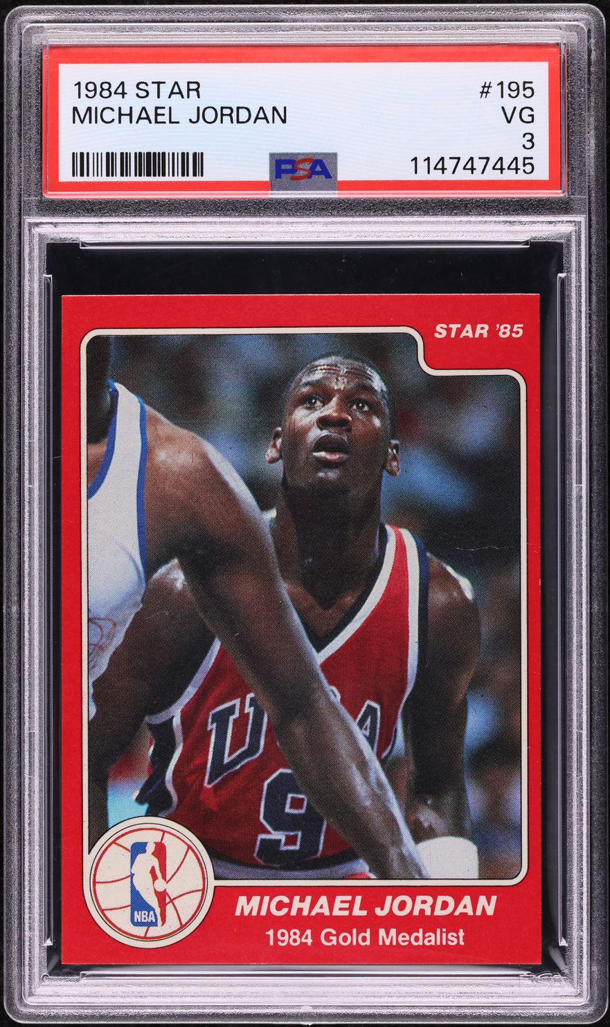 1984 Star Basketball Michael Jordan ROOKIE #195 PSA 3 VG on Fanatics ...