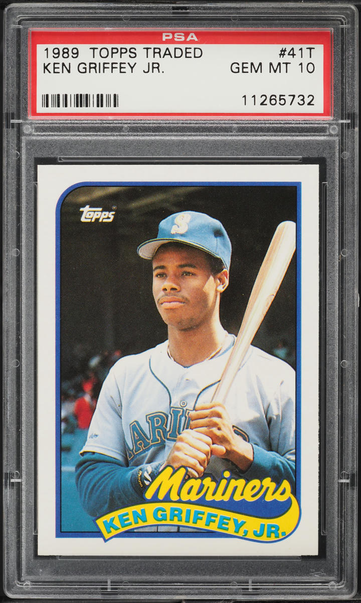 1989 Topps Traded Ken Griffey Jr. ROOKIE #41T PSA 10 GEM MINT on Fanatics Collect
