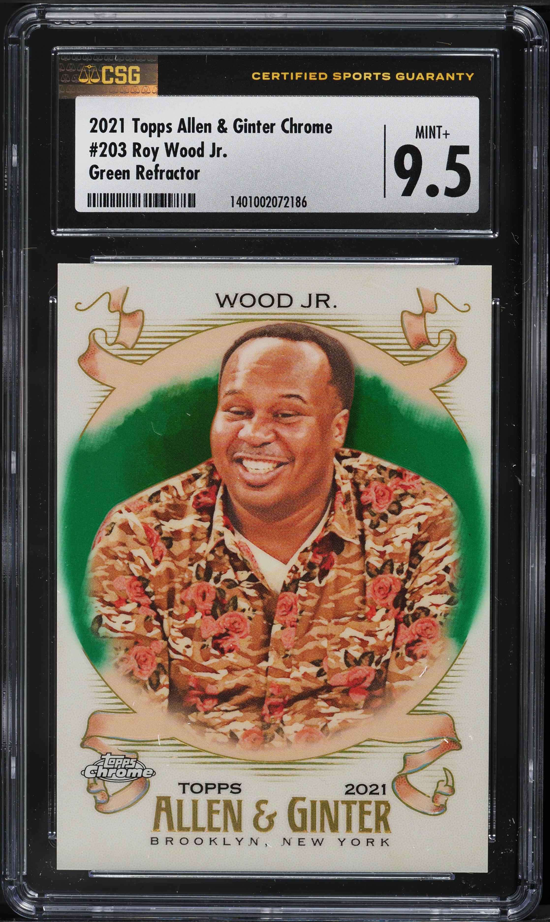 2021 Topps Chrome Allen & Ginter Green Refractor Roy Wood Jr. /99 #203 ...