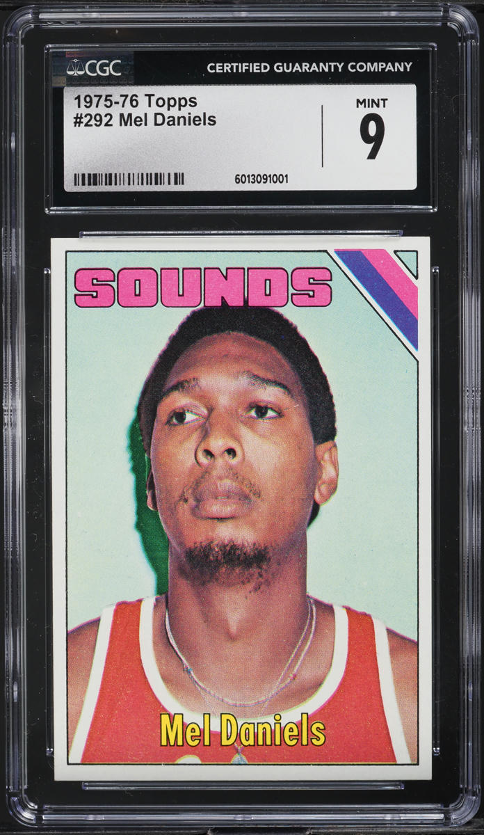1975 Topps Basketball Mel Daniels #292 CGC 9 MINT on Fanatics Collect