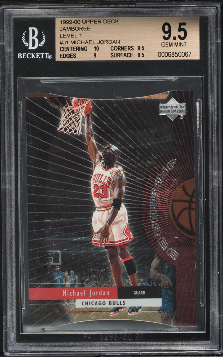 1999 Upper Deck Jamboree Level 1 Michael Jordan /100 #J1 BGS 9.5 GEM ...