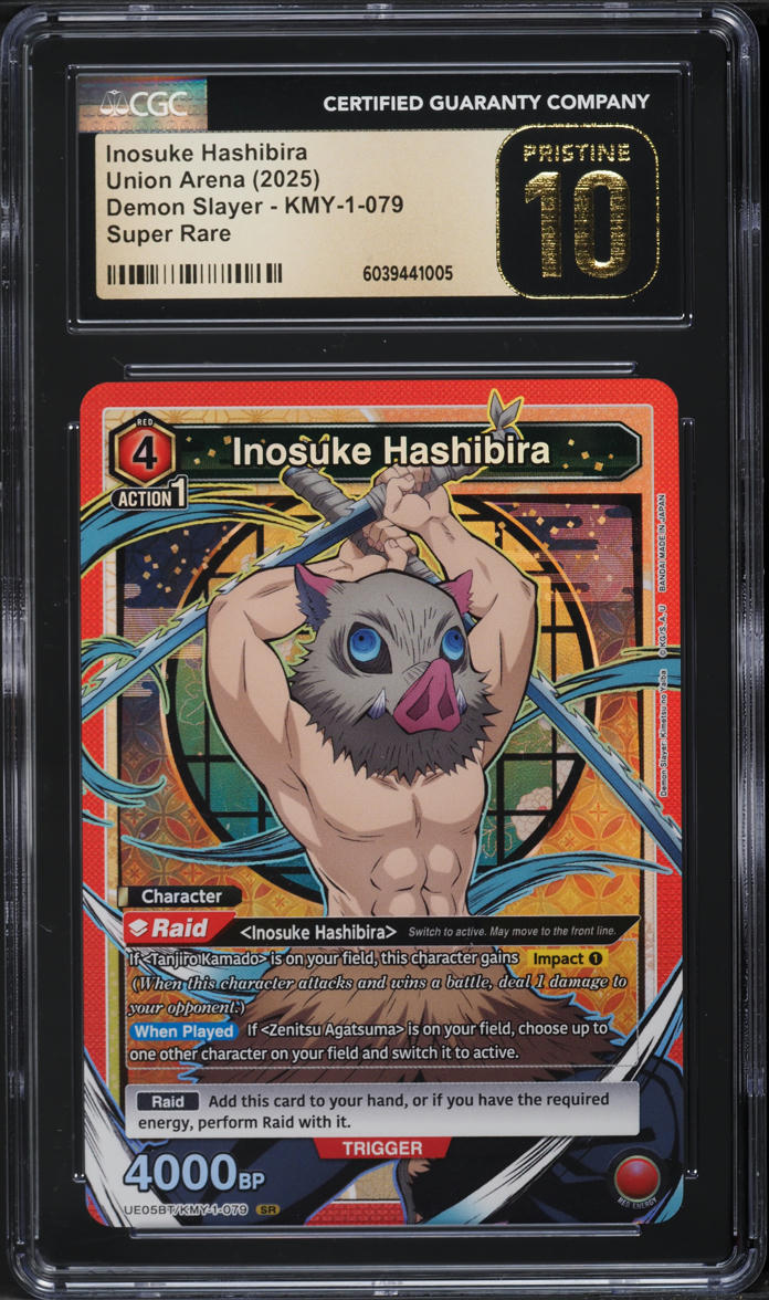 2025 Union Arena Demon Slayer Inosuke Hashibira #KMY-1-079 CGC 10 ...