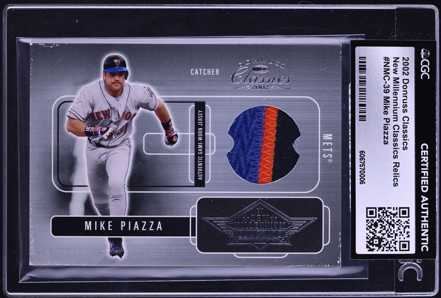 2002 Donruss Classics New Millennium Mike Piazza PATCH /400 #NMC-39 CGC ...