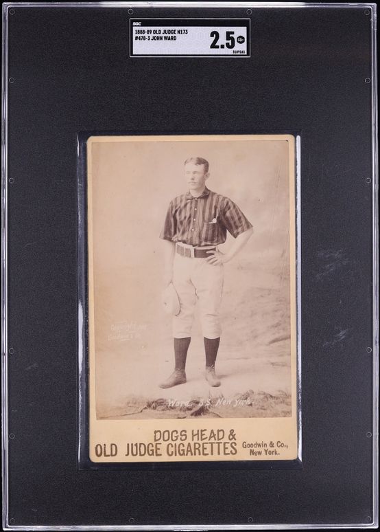 1888 N173 Dogs Head & Old Judge Cabinet John Ward #478-3 SGC 2.5 GD+ on ...