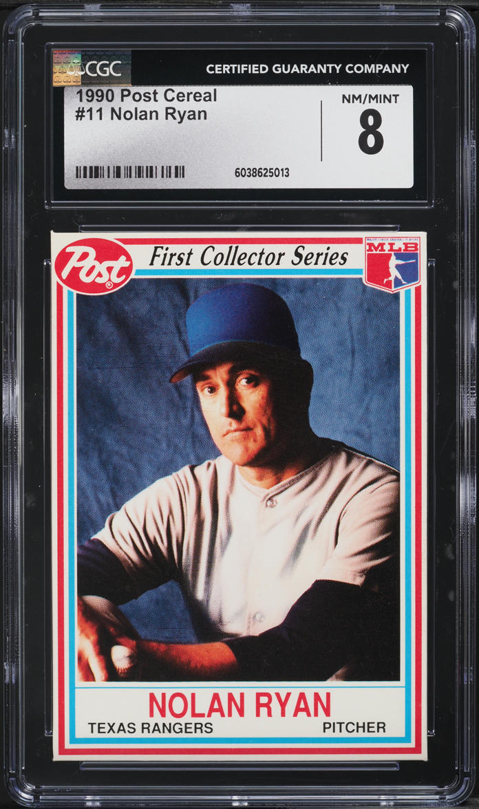 1990 Post Cereal Nolan Ryan #11 CGC 8 NM-MT on Fanatics Collect