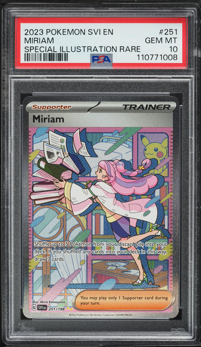 2023 Pokemon Scarlet & Violet SIR Miriam #251 PSA 10 GEM MINT on ...
