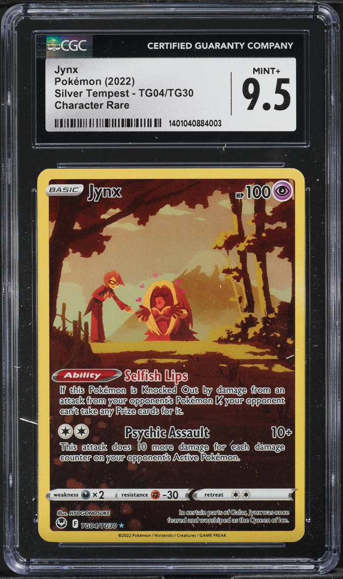 2022 Pokemon SWSH Silver Tempest Character Rare Jynx #TG04 CGC 9.5 ...