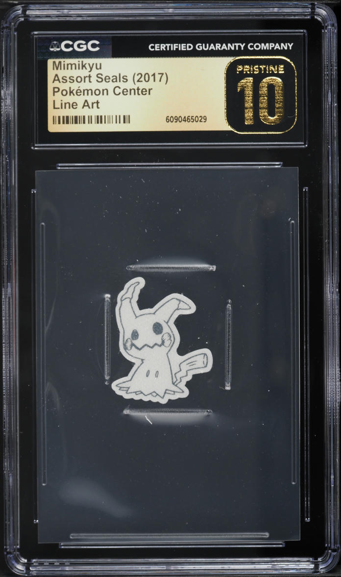 2017 Pokemon Center Assort Seals Line Art Mimikyu CGC 10 PRISTINE on ...