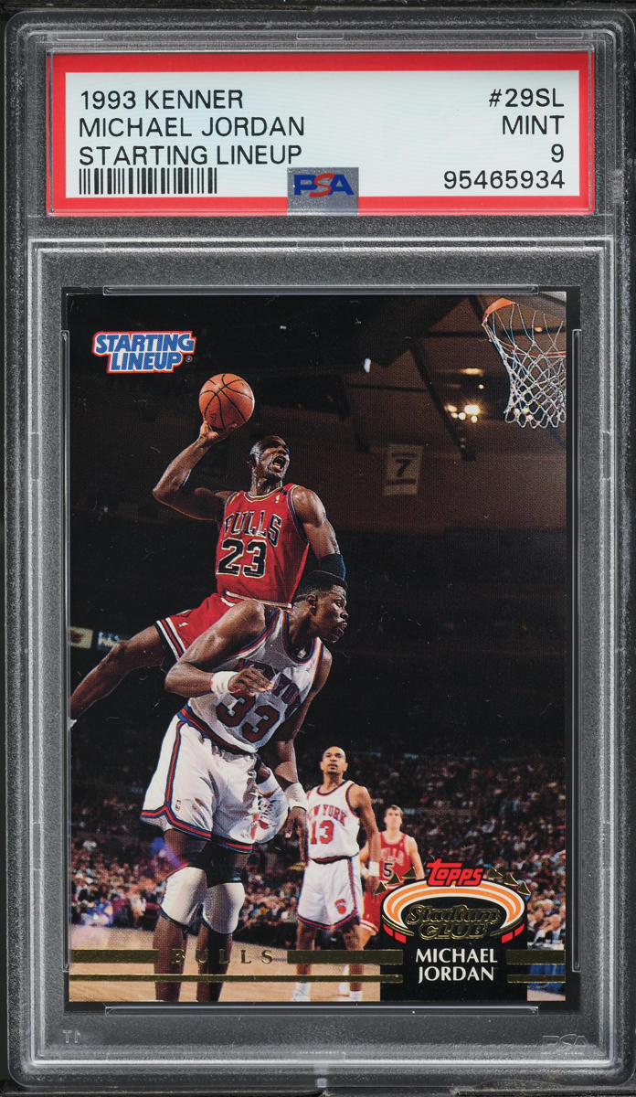 1993 Kenner Starting Lineup Michael Jordan #29SL PSA 9 MINT on Fanatics ...