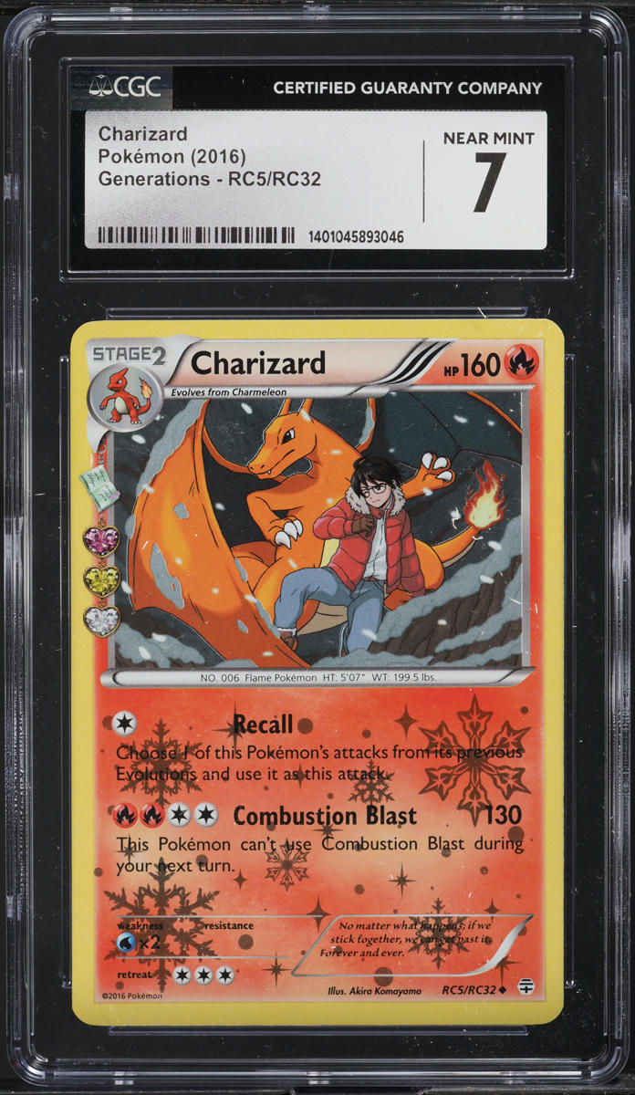 2016 Pokemon XY Generations Radiant Collection Charizard #RC5 CGC 7 ...