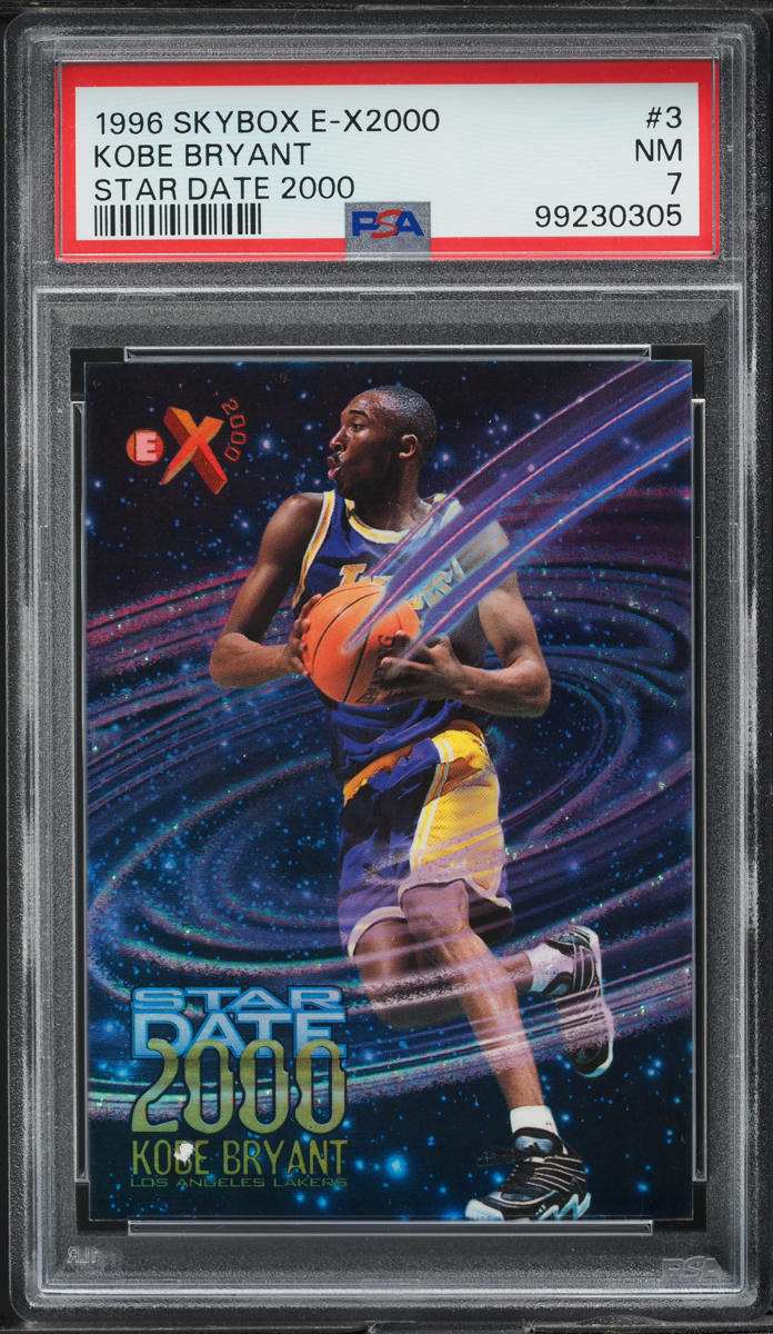 1996 Skybox E-X2000 Star Date 2000 Kobe Bryant ROOKIE #3 PSA 7 NRMT on ...