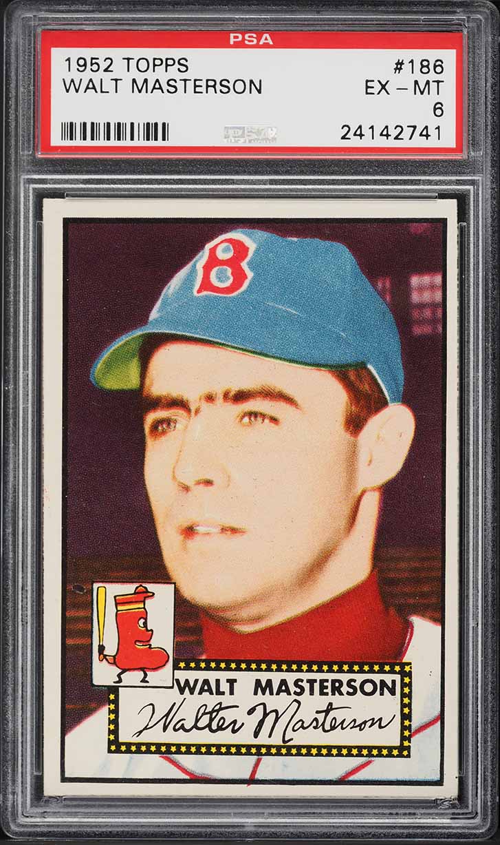 1952 Topps Walt Masterson #186 PSA 6 EXMT on Fanatics Collect