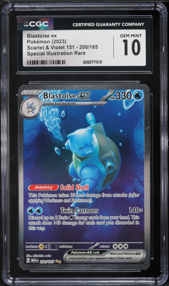2023 Pokemon Scarlet & Violet 151 SIR Blastoise ex #200 CGC 10 GEM MINT ...