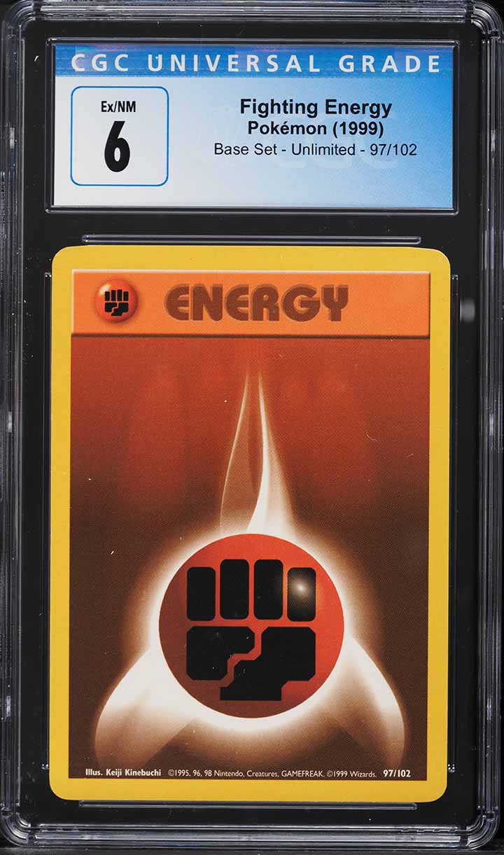 1999 Pokemon Base Set Fighting Energy #97 CGC 6 EXMT on Fanatics Collect